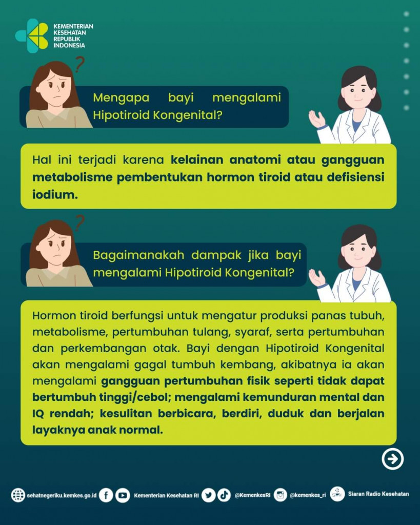 KETAHUI SEPUTAR SKRINING HIPOTIROD KONGENITAL (SHK) | Diskes Badung