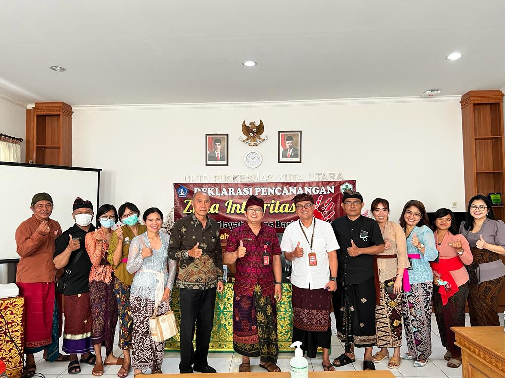 Penilaian Zona Integritas Puskesmas Kuta Utara Diskes Badung