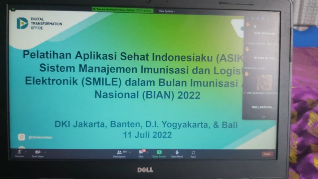 PELATIHAN ASIK (APLIKASI SEHAT INDONESIAKU) DAN SMILE UNTUK PERSIAPAN ...